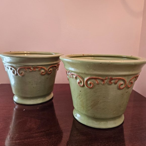 Vintage | Accents | Vintage Flower Pots Midcentury Modern | Poshmark
